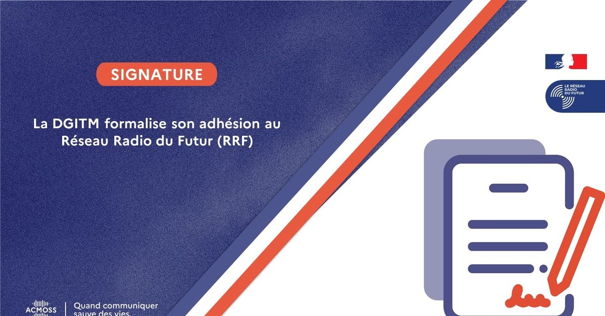 La DGITM adhère au Réseau Radio du Futur